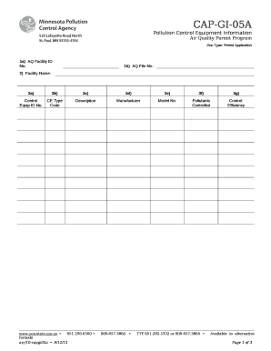 CAP-GI-05A Doc Template | pdfFiller