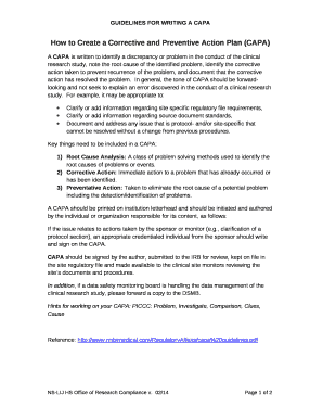 How to Create a Corrective and Preventive Action Plan (CAPA) Doc ...