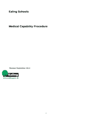 Ealing Schools Doc Template | pdfFiller