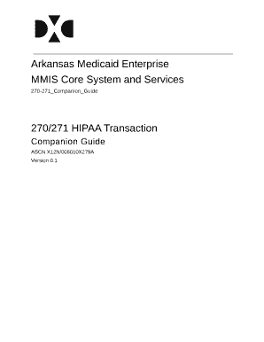 270/271 HIPAA Transaction Doc Template | pdfFiller