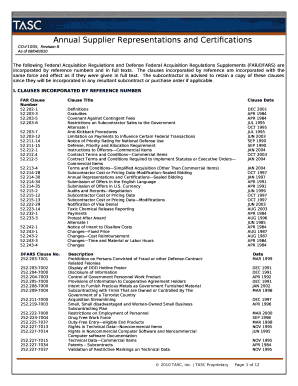 The following Federal Acquisition Regulations and Defense Federal ...