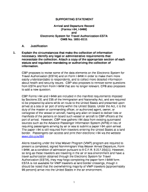 (s I-94, I-94W) Doc Template | pdfFiller