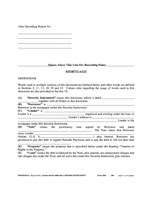 Fillable Online Security Instrument means this document, which is dated ...