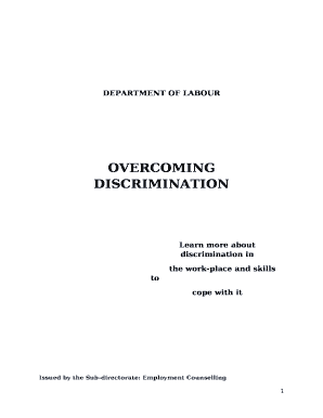 OVERCOMING DISCRIMINATION Doc Template | pdfFiller