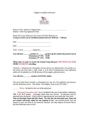 3 pages to complete and return Doc Template | pdfFiller