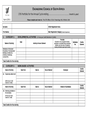 ECPD 1 Doc Template | pdfFiller