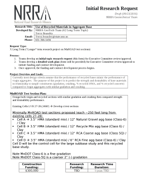 Use of Recycled Materials in Aggregate Base Doc Template | pdfFiller
