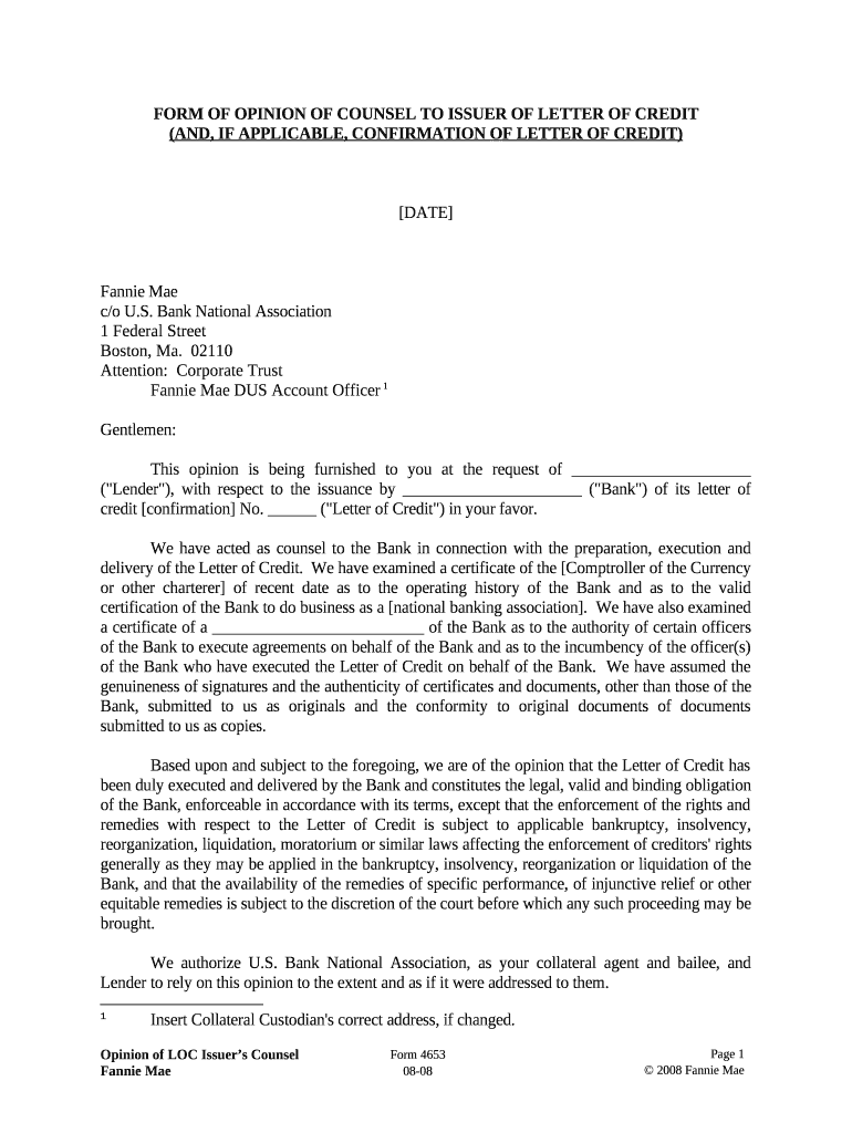 (AND, IF APPLICABLE, CONFIRMATION OF LETTER OF CREDIT) Doc Template ...