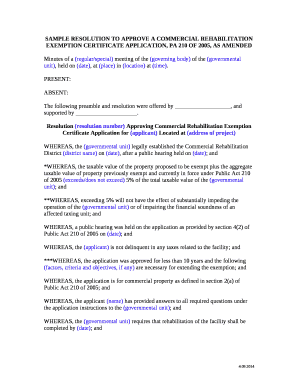 SAMPLE RESOLUTION REVOKING AN OPRA CERTIFICATE Doc Template | pdfFiller