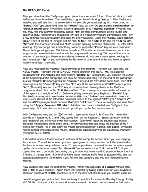 The README file v4 Doc Template | pdfFiller