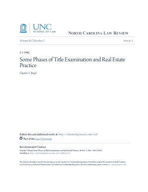 Fillable Online Some Phases of Title Examination and Real Estate Fax ...