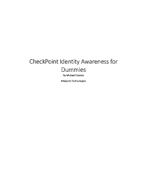 Fillable Online CheckPoint Identity Awareness for Fax Email Print ...