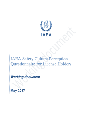 Fillable Online IAEA Safety Culture Perception Fax Email Print - pdfFiller