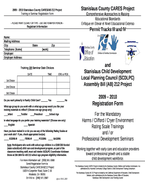 Training or Seminar Registration Doc Template | pdfFiller