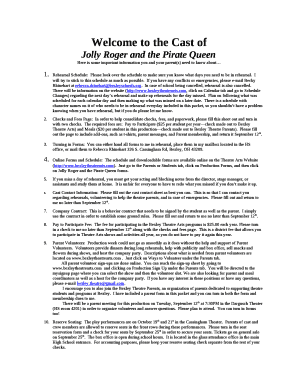 Jolly Roger and the Pirate Queen Doc Template | pdfFiller
