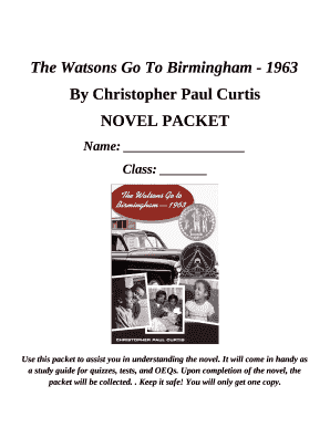 NOVEL PACKET Doc Template | pdfFiller