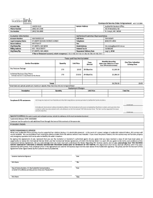 Fillable Online esbpublic sjsd k12 mo CommercialServiceOrder&Agreementv3 Fax Email Print - pdfFiller
