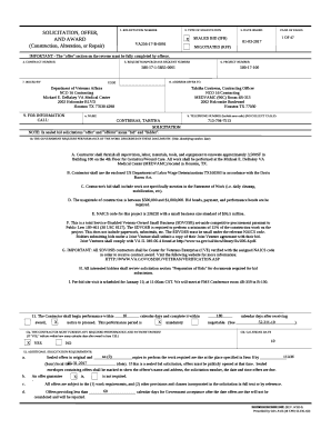 CONTINUATION OF SF 1442 BLOCK # 17 CONTINUED Doc Template | pdfFiller