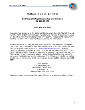 DMV Vehicle Report Transition and Training Doc Template | pdfFiller