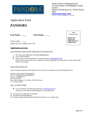 Application for academic year: 201/ Doc Template | pdfFiller