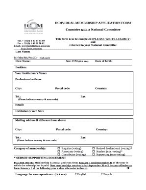 Mr/Mrs/Ms/Prof/Dr(tick one) - archives icom Doc Template | pdfFiller