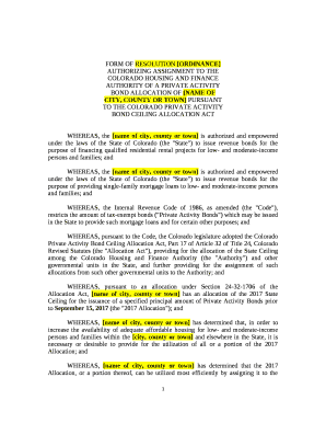 OF RESOLUTION ORDINANCE Doc Template | pdfFiller