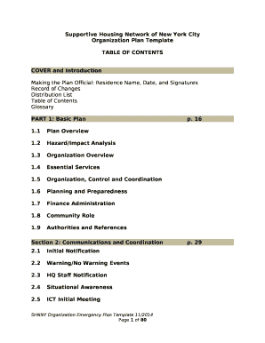 Supportive Housing Network of New York City Doc Template | pdfFiller