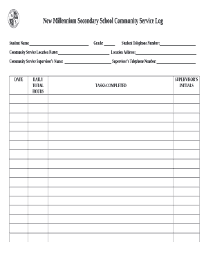 Student Name:Grade: Student Telephone Number: Doc Template | pdfFiller