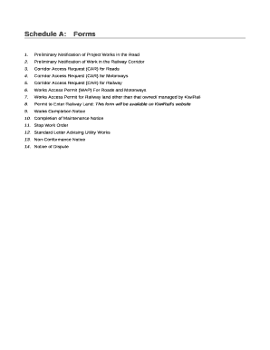 Schedule A:s Doc Template | pdfFiller