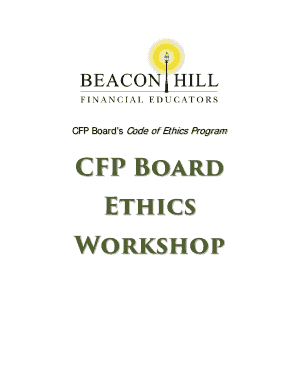 Fillable Online CFP Boards Code of Ethics Program Fax Email Print ...