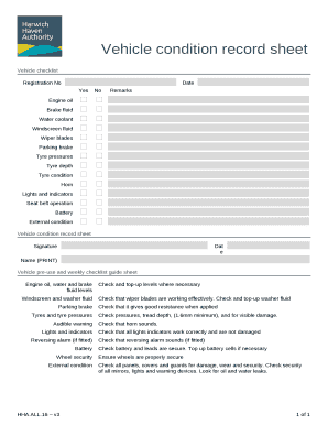 Vehicle condition record sheet - apps hha co Doc Template | pdfFiller