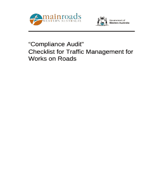 Checklist for Traffic Management for Works on Roads Doc Template ...