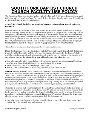 Fillable Online SOUTH FORK BAPTIST CHURCH Fax Email Print - pdfFiller