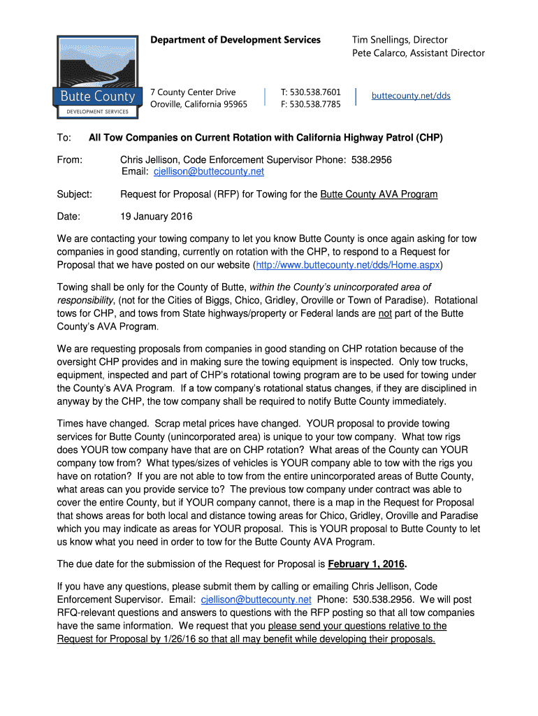 Fillable Online All Tow Companies on Current Rotation with California ...