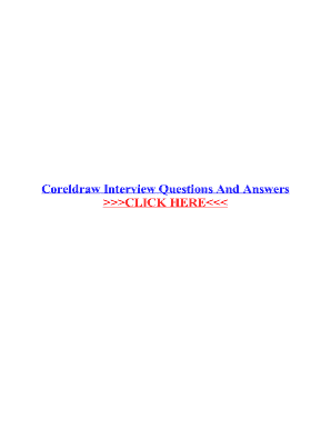 Fillable Online Coreldraw Interview Questions And Answers Fax Email ...