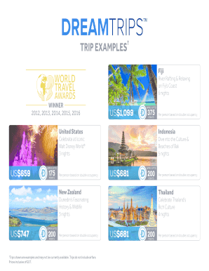 Fillable Online TRIP EXAMPLES Fax Email Print - pdfFiller
