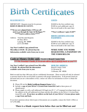 00 for the first certified copy Doc Template | pdfFiller