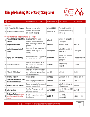 Fillable Online Disciple-Making Bible Study Scriptures Fax Email Print ...