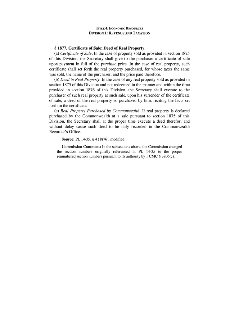 Fillable Online Certificate of Sale; Deed of Real Property Fax Email ...