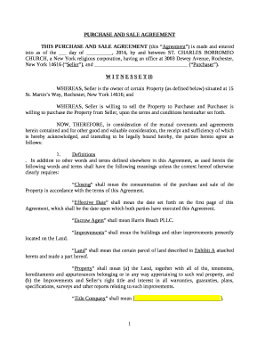 THIS PURCHASE AND SALE AGREEMENT (this Agreement) is made and entered ...