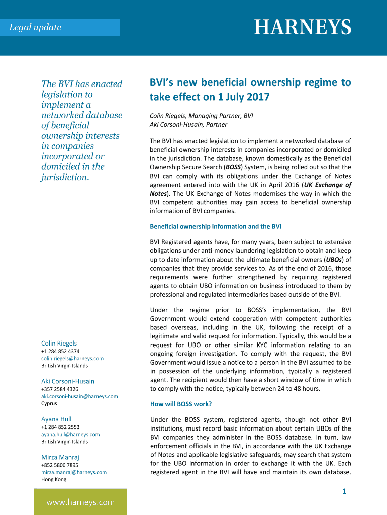 Fillable Online The BVI has enacted Fax Email Print - pdfFiller