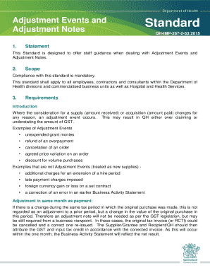 Fillable Online Adjustment Events and Fax Email Print - pdfFiller