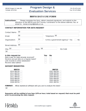 BRFSS DATA USE Doc Template | pdfFiller