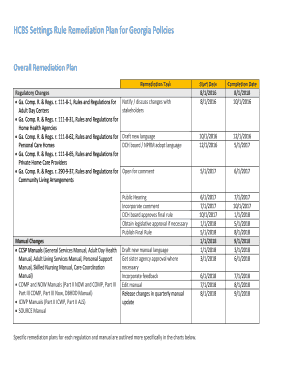Fillable Online HCBS Settings Rule Remediation Plan for Georgia ...