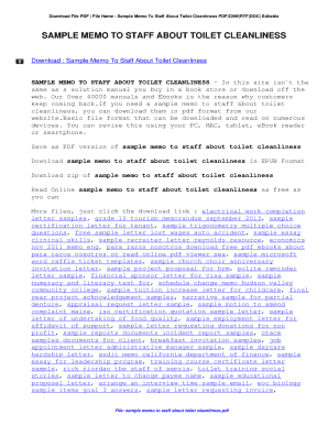 Fillable Online Download File PDF File Name : Sample Memo To Staff ...