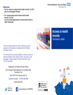 Fillable Online How do I access my medical records (health records) Fax ...