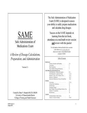 Fillable Online The Safe Administration of Medication Fax Email Print ...