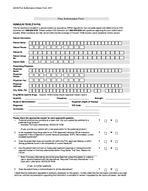 Fillable Online GEHA Prior Authorization Criteria Form- 2017 Fax Email ...