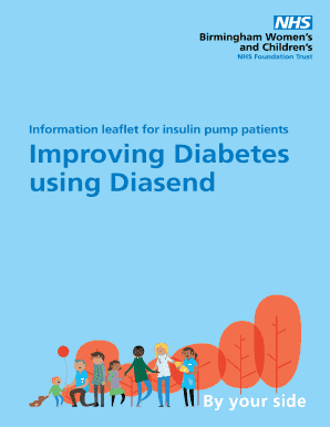 Fillable Online Information leaflet for insulin pump patients Fax Email ...