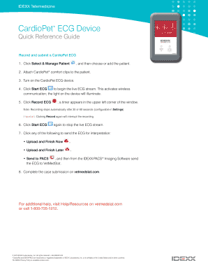 Fillable Online CardioPet* ECG Device Fax Email Print - pdfFiller